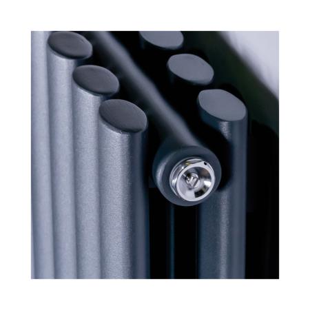 DQ Heating Cove Double Horizontal Radiator 550 x 590 in Anthracite