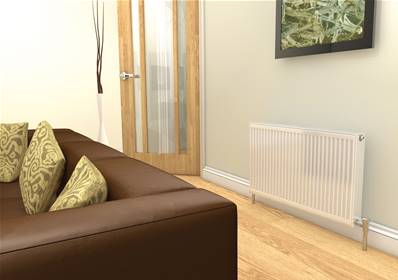 Henrad 300 x 1500mm Compact Type 22 Double Convector Radiator 2032215