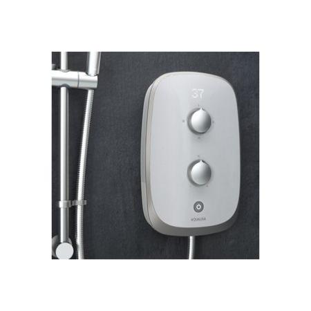 Aqualisa Evolve Electric Shower White/Satin Silver 9.5kW