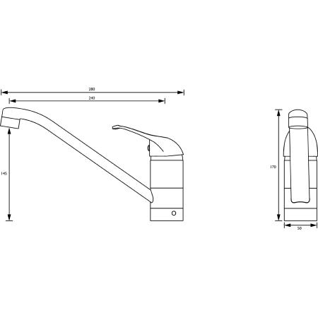 Bristan J SFSNK EF C Java Single Flow Easy Fit Sink Mixer - Chrome